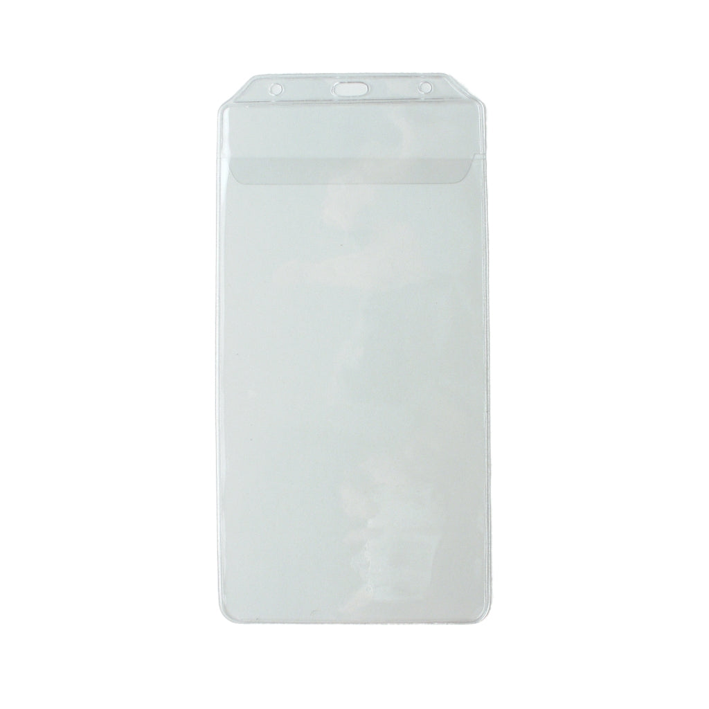 [RBH-3] 4 x 7-1/2" Vertical Fold-over Vinyl Event Ticket Holder